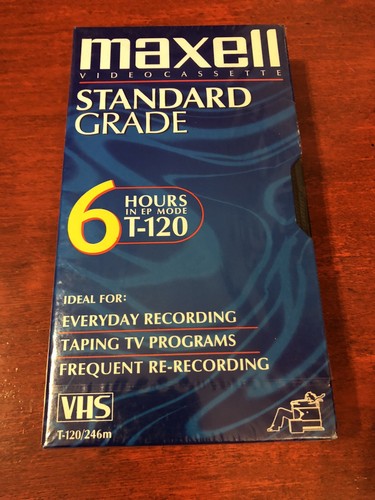 Maxwell Sealed VHS Tapes Standard Grade 6 Hours LOT OF 2 | eBay