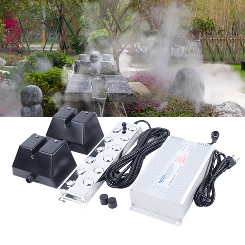 12-Head 110V Ultrasonic Mist Maker Kit Pond Fogger Mister Machine w/2 ...