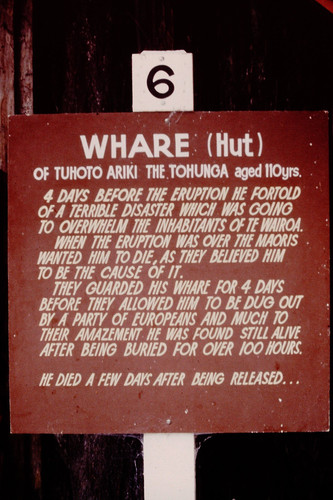 DEC 1984 Hut Of Tuhoto Ariki Sign Wairoa New Zealand Ektachrome Slide ...