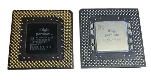 VINTAGE Intel Pentium 166 MMX Processor FV80503166, SY059, Socket 7 | eBay