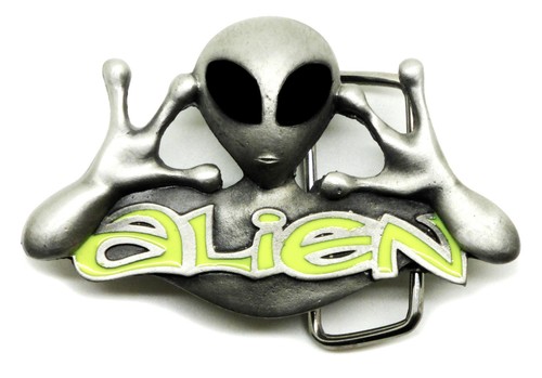 Alien Belt Buckle Sci fi Cosplay Fantasy Themed Authentic Bulldog ...