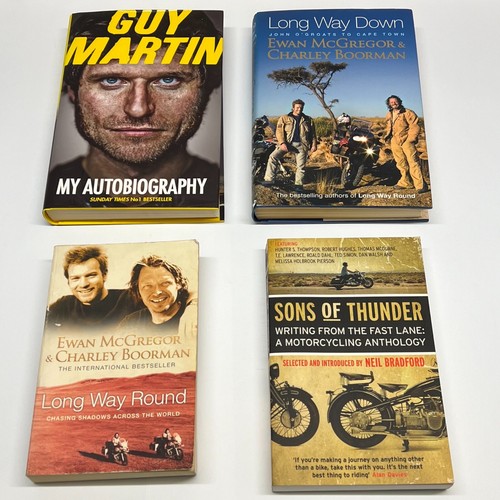 Collection of 4 Books, Guy Martin, Ewan McGreggor, Charley Boorman ...