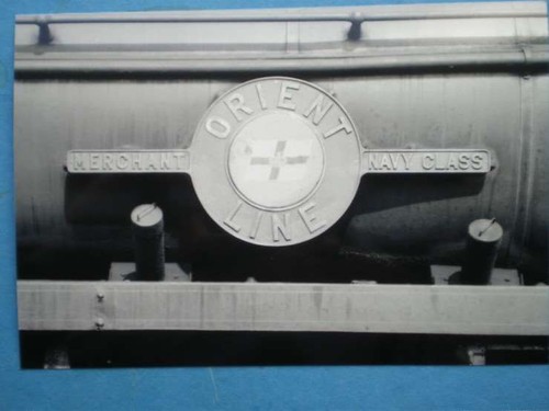 PHOTO SR NAMEPLATE 35008 ORIENT LINE MERCHANT NAVY CLASS LOCO | eBay