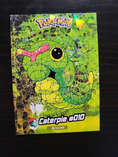 2024 Pokemon Stained Glass Crystal Card Collection Holo Caterpie #10 | eBay