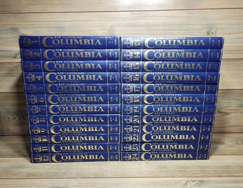 New Illustrated Columbia Encyclopedia Vol 1-24 Hardcover Columbia Univ ...