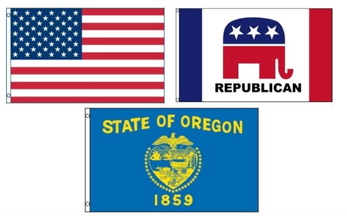 3x5 American & Republican & State of Oregon Wholesale Set Flag 3'x5' | eBay