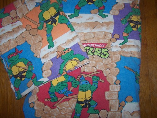 Teenage Mutant Ninja Turtles Twin Sheets 1988 Mirage Studios 2 PCS ...