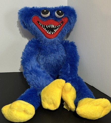 Huggy Wuggy Poppy Playtime Blue Monster Plush 16” Connect Hands Smile ...