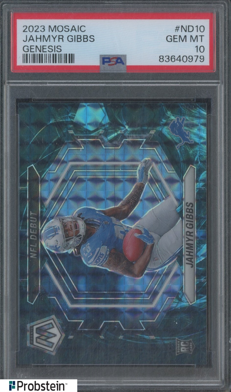 Jahmyr Gibbs 2023 Mosaic #ND-10 NFL Debut - Genesis /(SSP) Price Guide ...