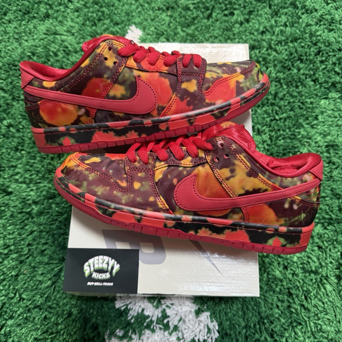 Nike The Wizard of Oz x Dunk SB Low Poppy Field for Sale Nike The Wizard of Oz x Dunk SB Low Poppy Field for Sale