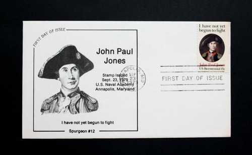 JOHN PAUL JONES Stamp 1789 Spurgeon First Day Cover FDC (A5503) | eBay