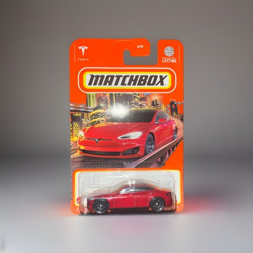 Matchbox Tesla Model S in Dark Red 1:64 diecast | eBay