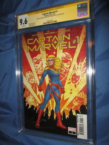 CAPTAIN MARVEL #1 CGC 9.6 SS Signed by Amanda Conner on 1st Day Issue ...