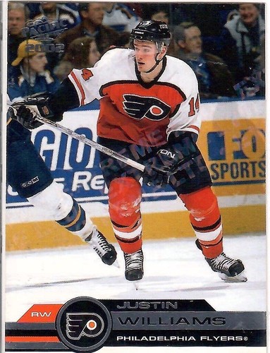 2001-02 Pacific Extreme Limited #296 Justin Williams 08/49 Flyers | eBay
