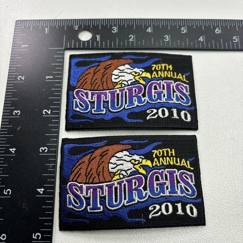 Motorcycle Biker Theme SOUTH DAKOTA STURGIS Patch Lot of 2 001H | eBay