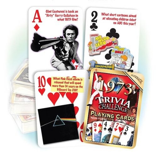 Flickback 1973 Trivia Playing Cards: 50th Birthday or Anniversary Cards ...