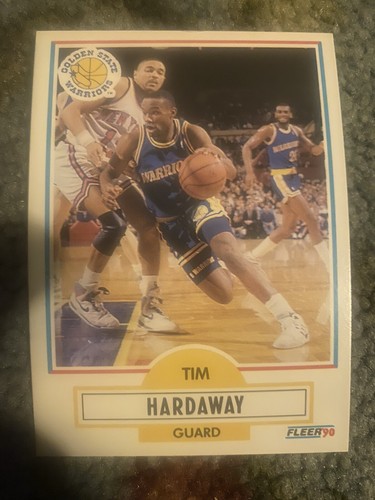 1990 - 1991 Fleer Tim Hardaway Golden State Warriors Basketball Card ...