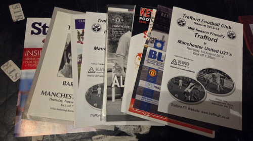 Selection of 10 Manchester United Friendly Programmes | eBay UK