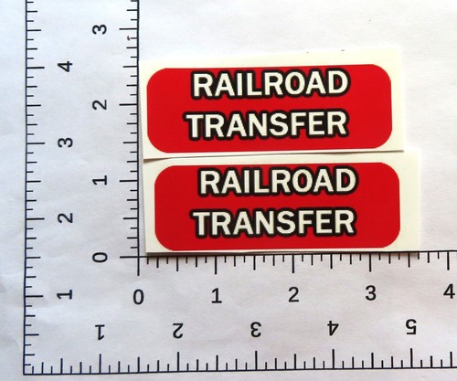 Buddy L railroad transfer water slide decal set w/ tracking | eBay