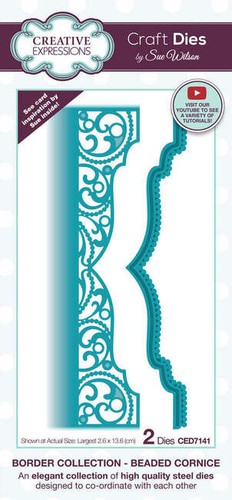 CREATIVE EXPRESSIONS - METAL CUTTING DIE - BORDER COLLECTION - BEADED ...