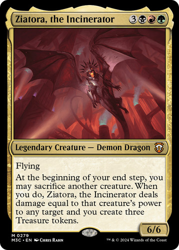 MTG Ziatora, the Incinerator [Modern Horizons 3 Commander] Near Mint ...
