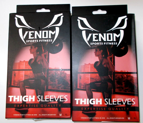 MEDIUM Venom Sports Fitness Thigh Compression Sleeves for Men and Women ...