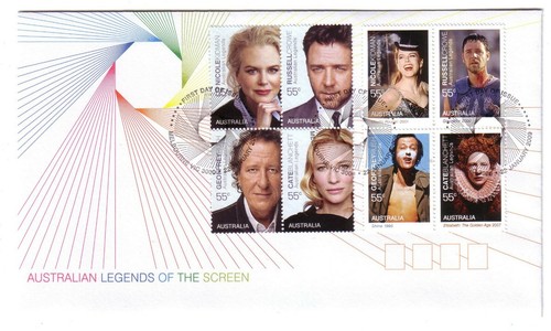 2009 FDC Australia. Legends of the Screen. Pict.FDI "MELBOURNE" | eBay