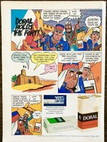 1972 Doral Cigarettes Vintage PRINT AD Comics French Conquest of ...