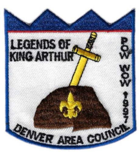 1997 Legends Of King Arthur Denver Area Council Pow Wow BSA Patch BL ...