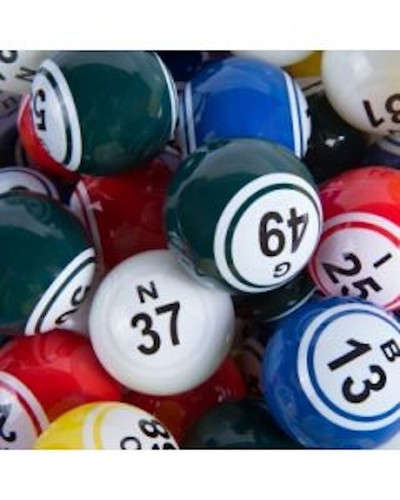 Professional Bingo Ball Set- Multi Five Color Double Numbered Coated ...