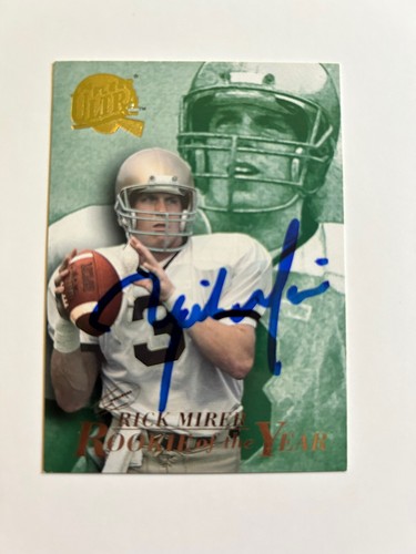 Rick Mirer Signed 1994 Fleer Ultra Rookie Of The Year Card #2 | eBay