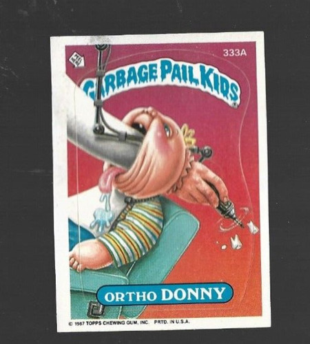 1988 Topps Garbage Pail Kids #333a Ortho Donny NM | eBay