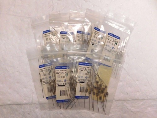 Ferraz Shawmut Time Delay Mini Glass Fuse 250V 1.6A 10PK #GSC-V1-6/10 ...
