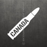 Subdued Canadian Flag Desert Tan Sticker Vinyl Decal Canada Armed ...
