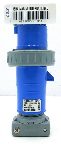 Steck S3076W Industrial Male Blue Plug 056712 for sale online | eBay