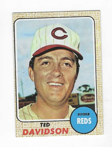 1968 TOPPS TED DAVIDSON #48 CINCINNATI REDS | eBay