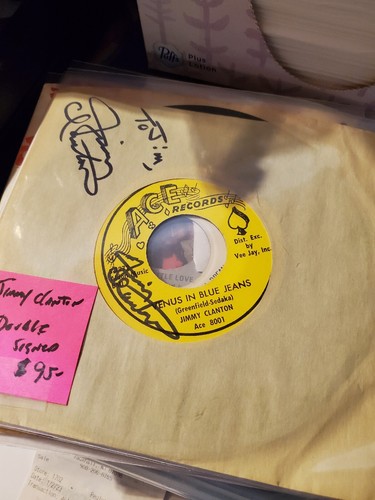 Venus In Blue Jeans Jimmy Clanton Autographed Record Super Rare Vintage ...
