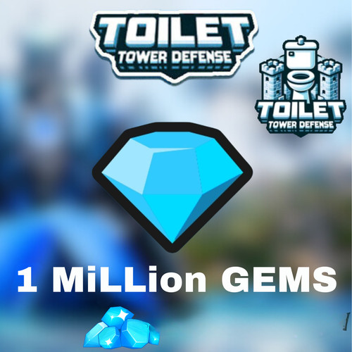 [ONLINE NOW 🟢] 1 Million Gems Toilet Tower Defense ~ TTD Gems ~ TTD | eBay