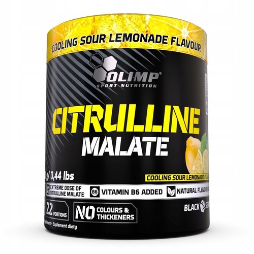 OLIMP CITRULLINE MALATE PRE-WORKOUT VITAMIN B6 POWDER 200G COOLING SOUR ...