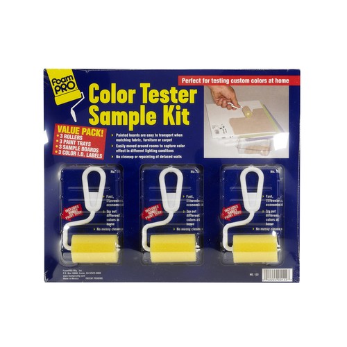 FoamPRO 122 Plastic Color Tester Roller Kit (Pack of 3) 42224001227| eBay