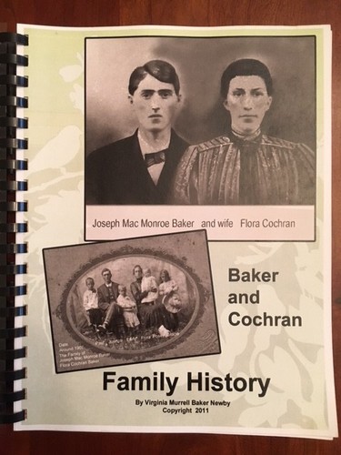 RARE Baker Cochran & Beasley Family Genealogy History, Carroll County ...