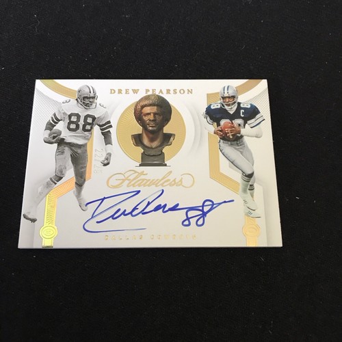 DREW PEARSON 2021 PANINI FLAWLESS AUTOGRAPH DALLAS COWBOYS AUTO 22/25 ...