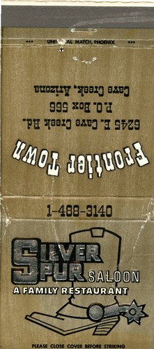 Silver Spur Saloon, Cave Creek, Arizona Matchbook | eBay