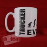 Trucker 4 Life Mug Cup Coffee Tea Hot Chocolate Lorry Scania V8 Truck ...
