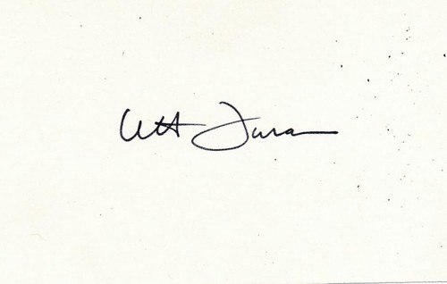 Nathan Juran- Signed Card (Art Director Oscar for 'How Green was My ...