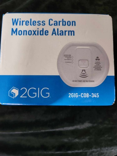 2GIG CO8-345 Wireless Carbon Monoxide Home Gas Alarm Detector ...