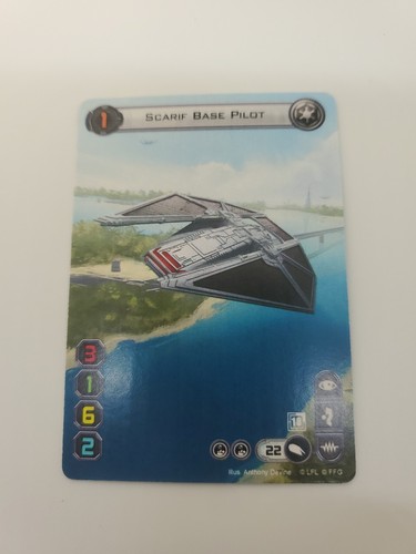 Scarif Base Pilot Alt-Art Card - X-Wing Miniatures 2.0 & 1.0 double ...