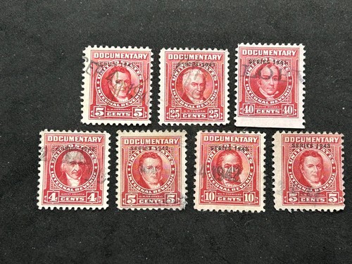 R 315, R 319, R320, R339, R340, R342, R365 US Documentary Stamps - Used ...