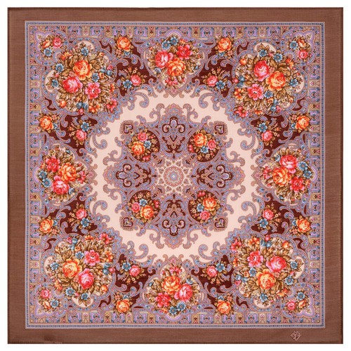 Spring Days Awakening Wool Pavlovo Posad Shawl 1879-16 Павловопосадский ...