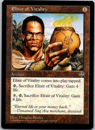 Magic the Gathering Elixir of Vitality Mirage MTG Free Shipping! | eBay